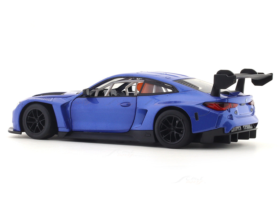 BMW M4 GT3 blue 1:24 MSZ licensed diecast Scale Model car collectible ...