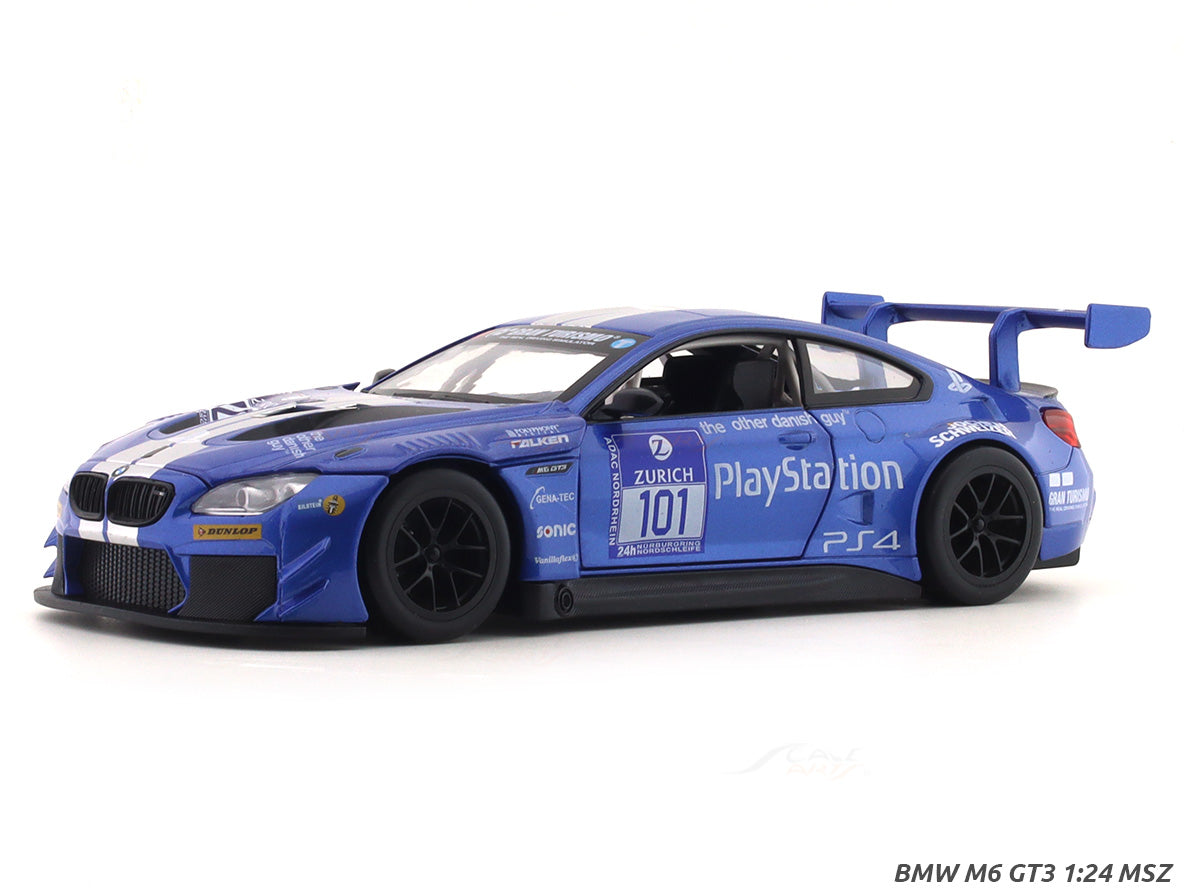 BMW M6 GT3 No. 101 1:24 MSZ licensed diecast Scale Model car ...