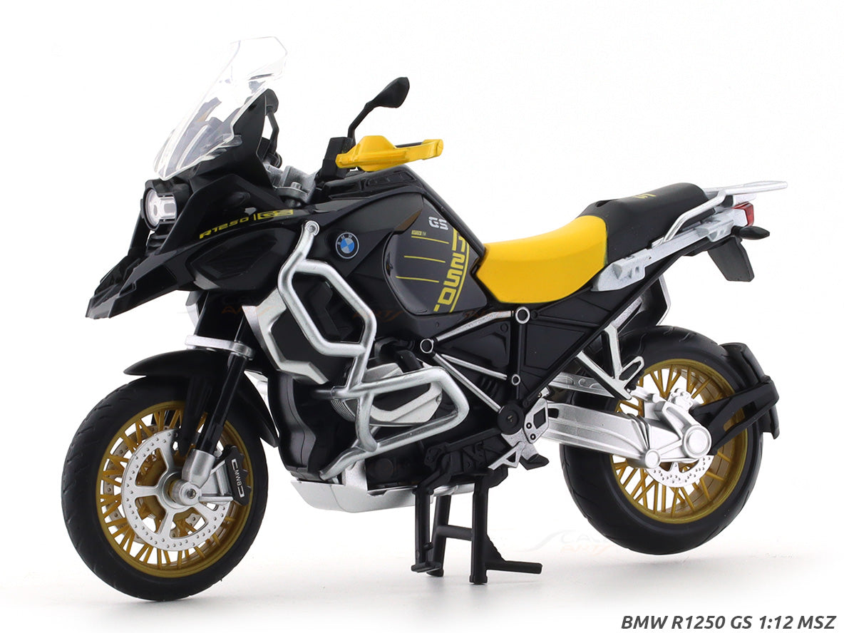 BMW R1250 GS black 1:12 MSZ licensed diecast scale model bike ...