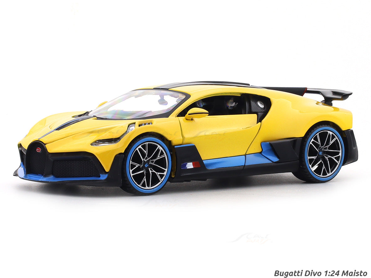 Bugatti Divo Yellow 1:24 Maisto licensed diecast alloy scale model car ...