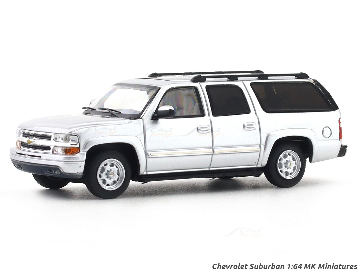 Chevrolet Suburban silver 1:64 MK Miniatures diecast scale model car ...