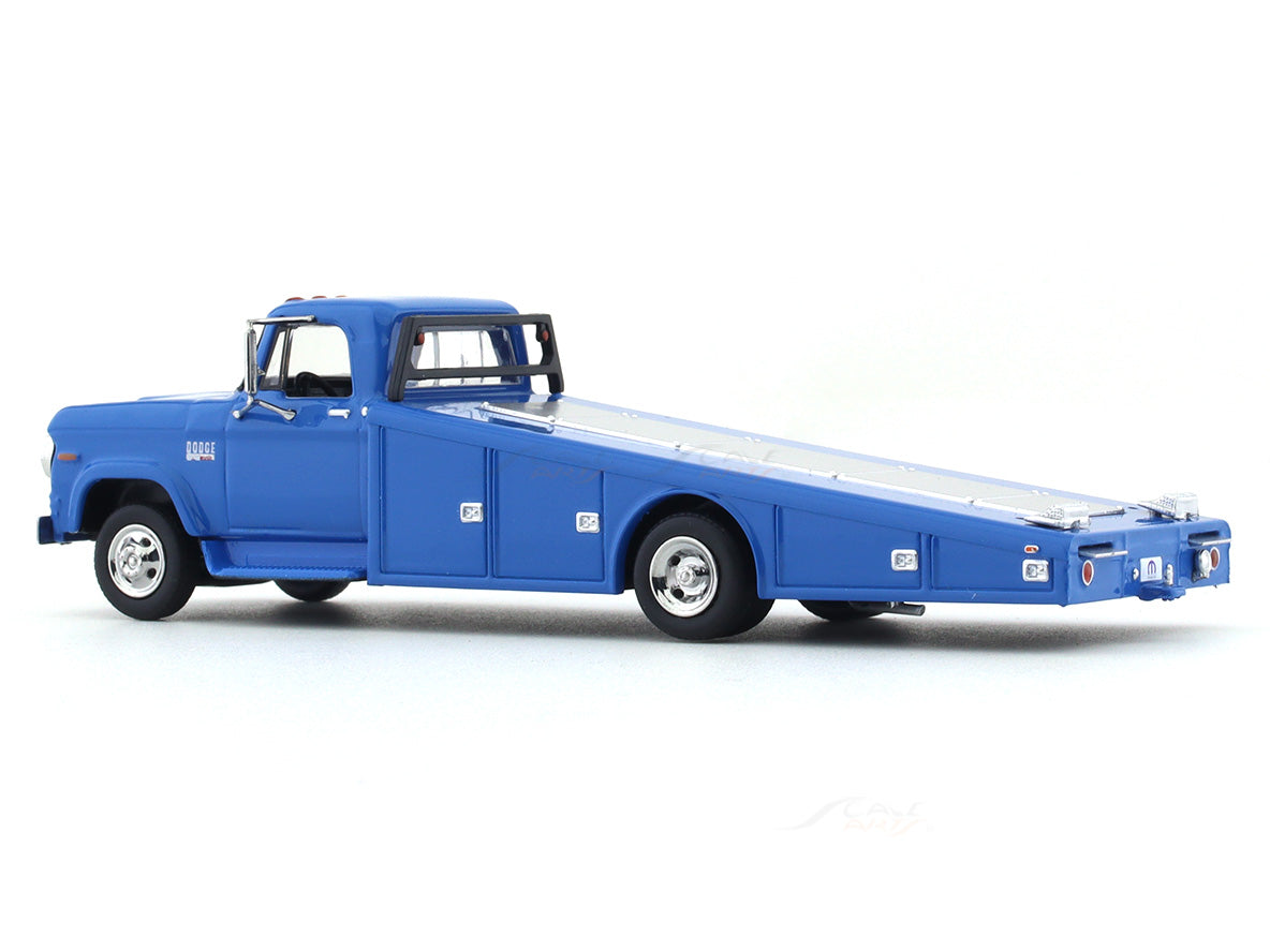 Dodge D300 Ramp Truck blue 1:64 Street Weapon diecast scale model car ...