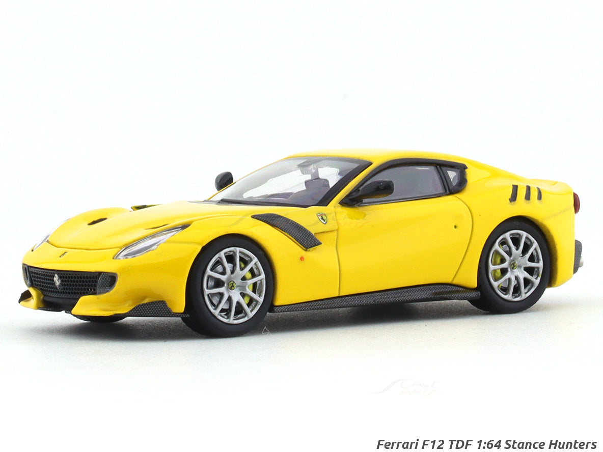 Ferrari F12 TDF Yellow 1:64 Stance Hunters diecast scale model car ...