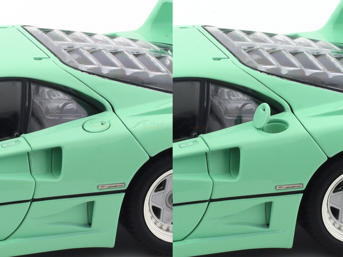 Ferrari F40 Mint Green 1:18 Kyosho licensed premium diecast scale model ...