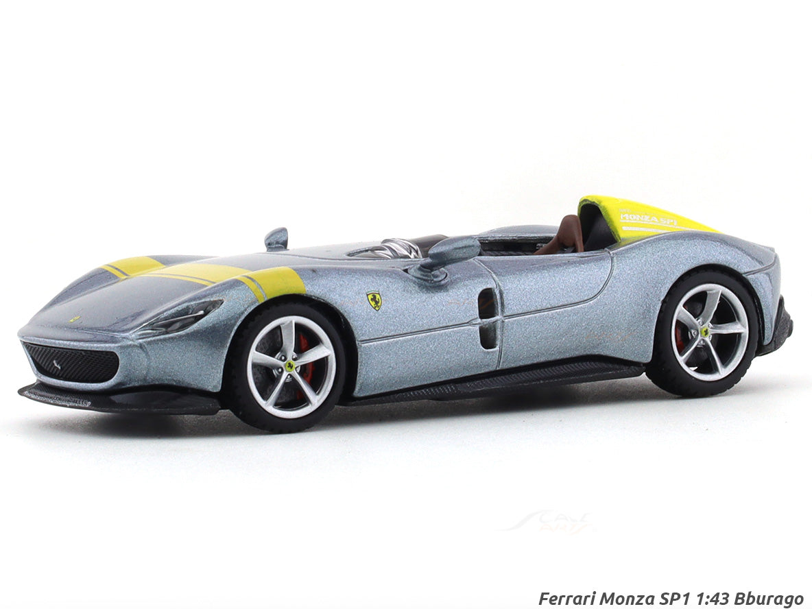 Ferrari Monza SP1 Silver 1:43 Bburago Signature diecast scale model car ...
