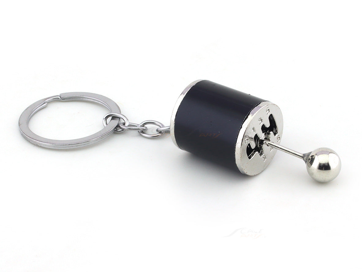 Gear shifter black metal keyring / keychain | Scale Arts India