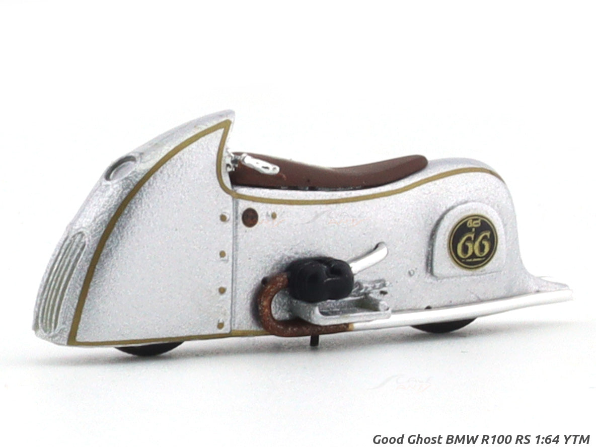 Good Ghost BMW R100 RS silver 1:64 YTM scale model bike | Scale Arts India