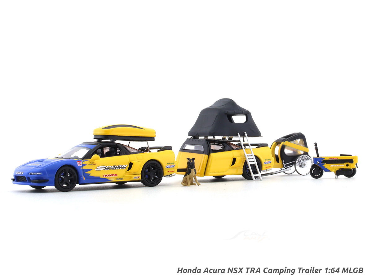 Honda Acura NSX TRA Camping Trailer spoon 1:64 MLGB diecast scale car ...