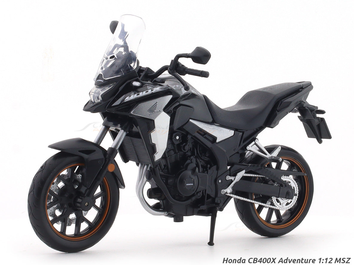 Honda CB400X Adventure black 1:12 MSZ licensed diecast scale model bike ...