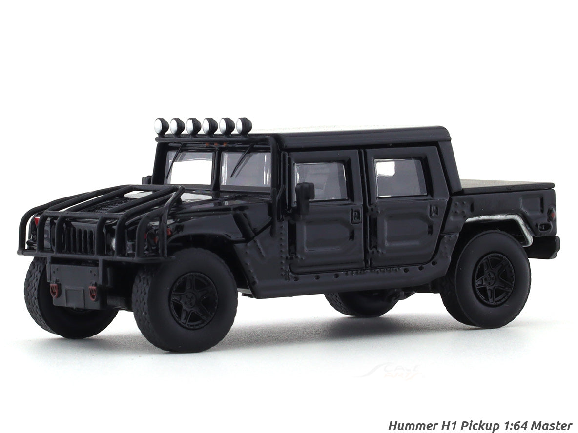 Hummer H1 Pickup Black 1:64 Master diecast scale model car | Scale Arts ...