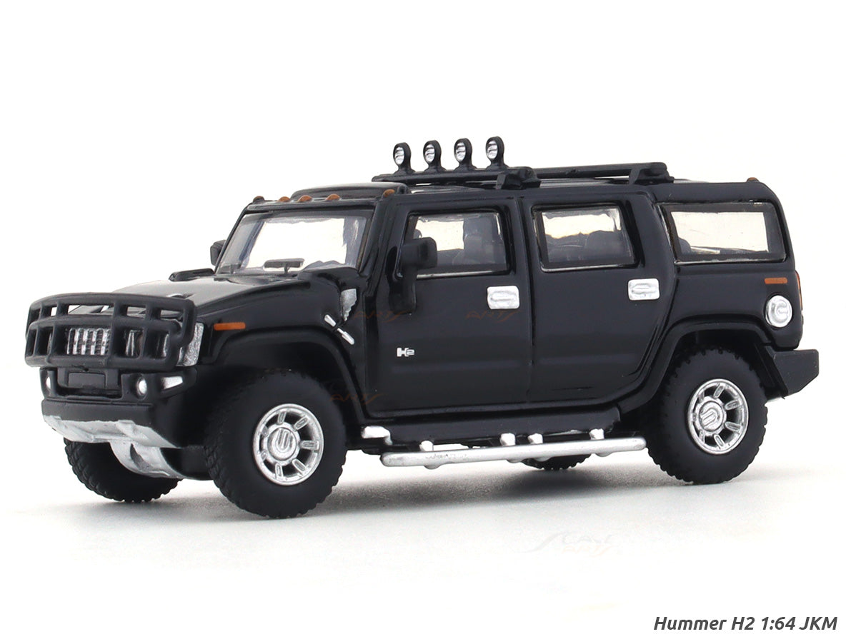 Hummer H2 Black 1:64 JKM diecast scale model car miniature | Scale Arts ...