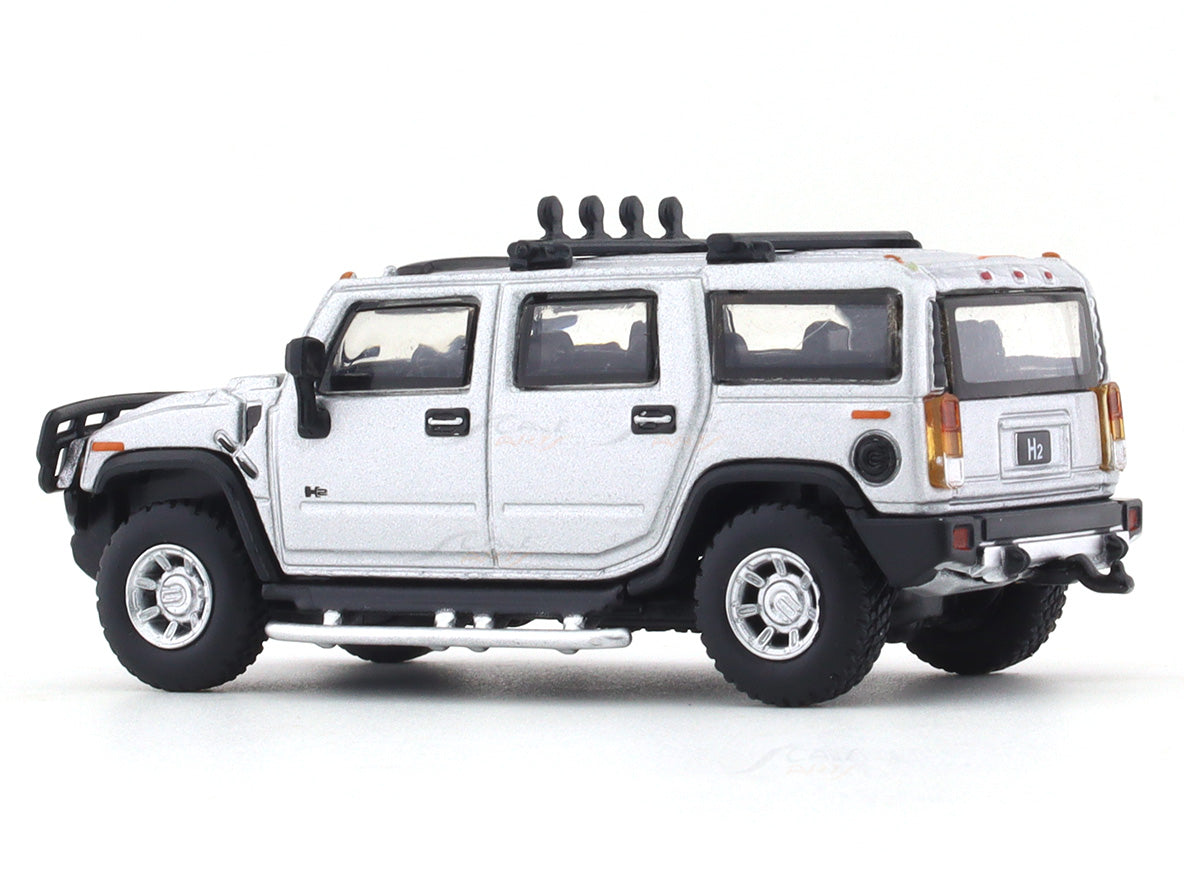 Hummer H2 Silver 1:64 JKM diecast scale model car miniature | Scale ...