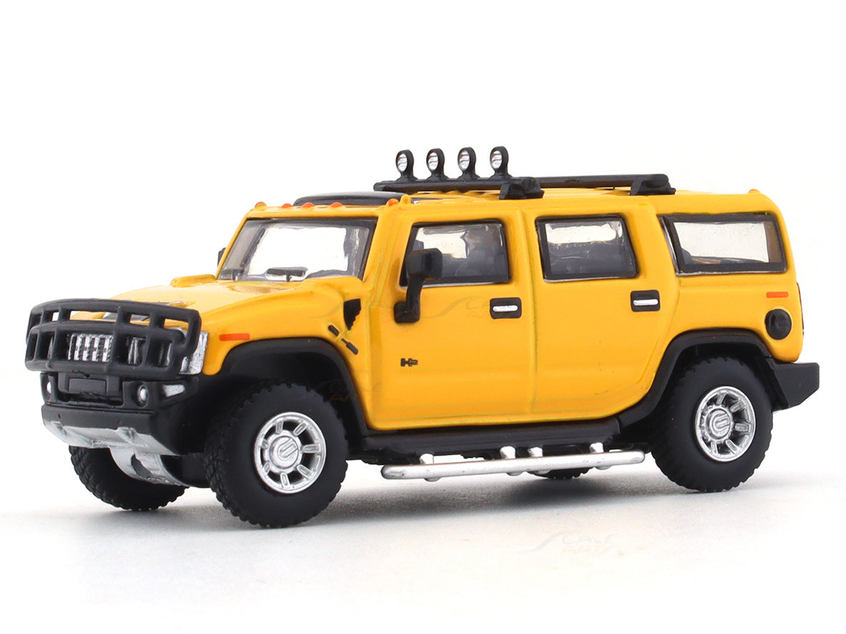 Hummer H2 Yellow 1:64 JKM diecast scale model car miniature | Scale ...