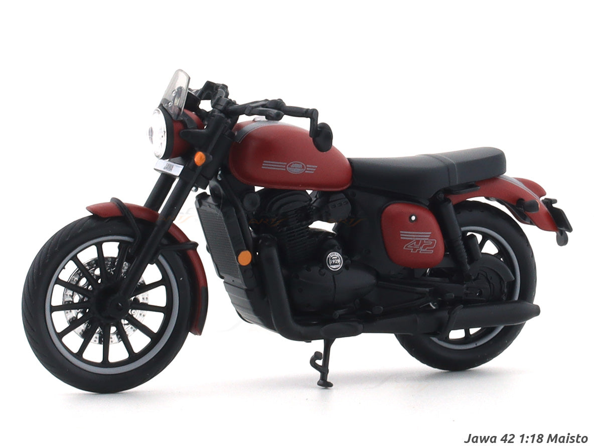 Jawa 42 red 1:18 Maisto licensed diecast scale model bike collectible ...