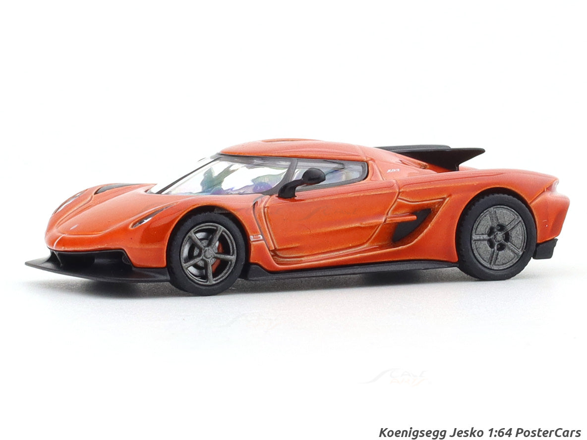 Koenigsegg Jesko orange 1:64 PosterCars licensed diecast scale model ...