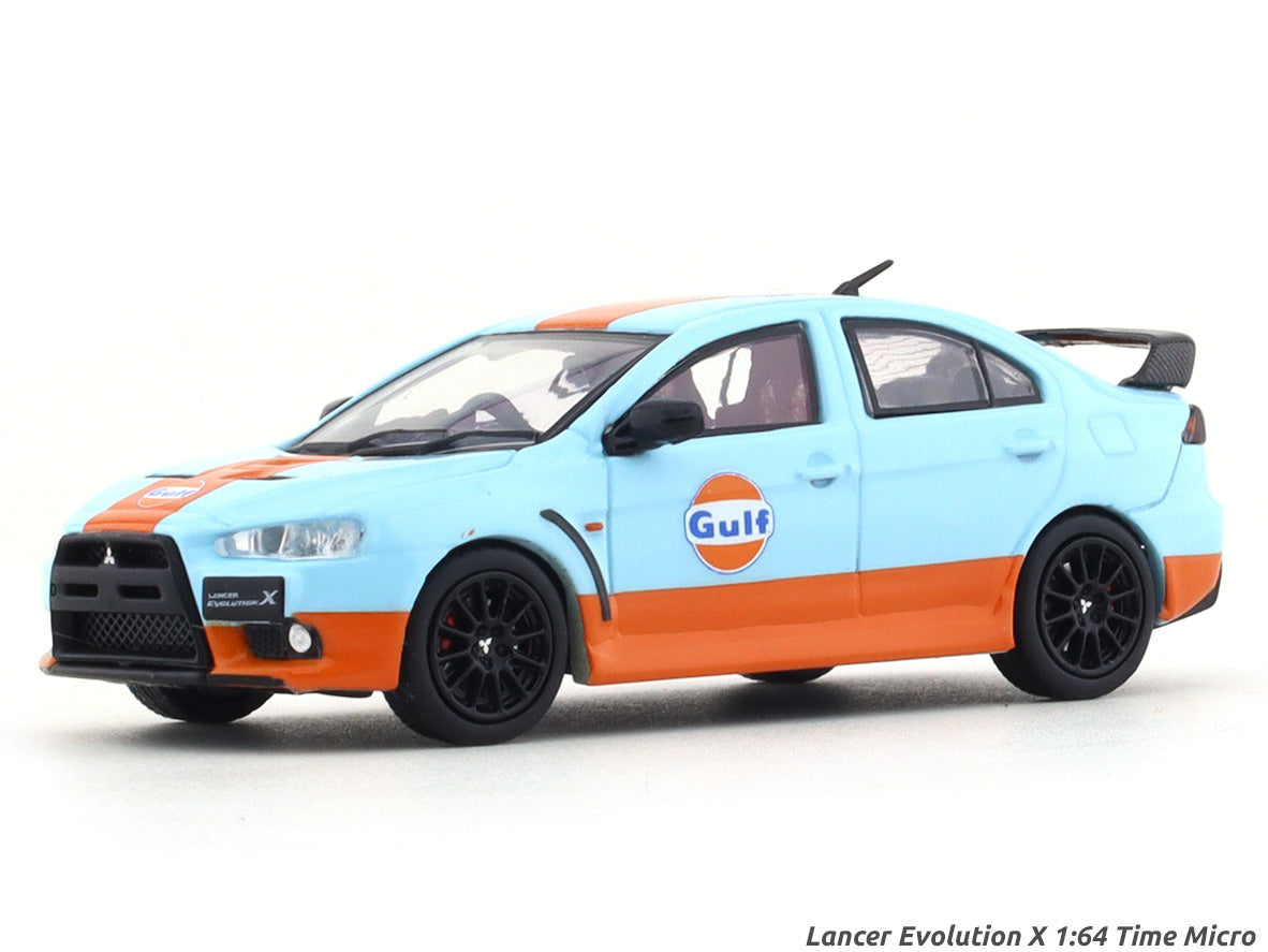 Lancer Evolution X Gulf with figure 1:64 Time Micro diecast scale model ...