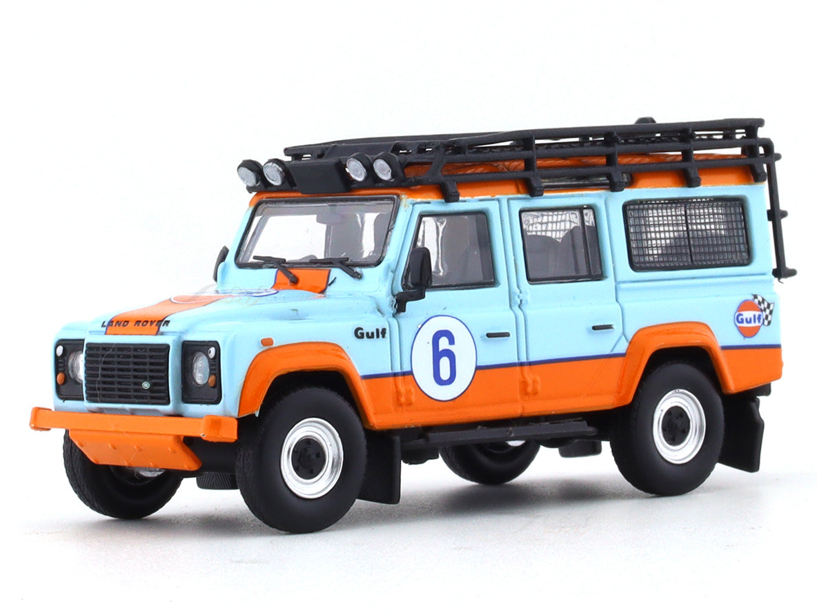 Land Rover Defender 110 Gulf & Container set 1:64 Master diecast scale ...