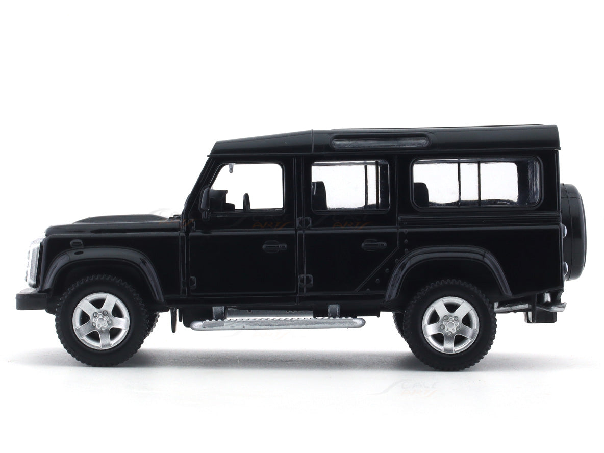 Land Rover Defender 110 black 1:33-42 RMZ City pullback diecast scale ...