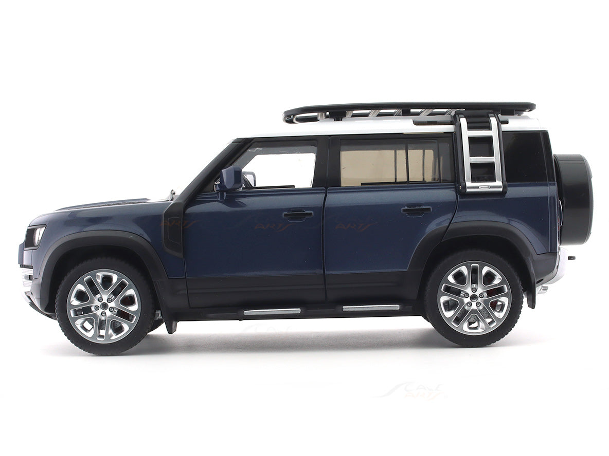 Land Rover Defender 110 Blue 1:18 QY Toys diecast scale model car ...