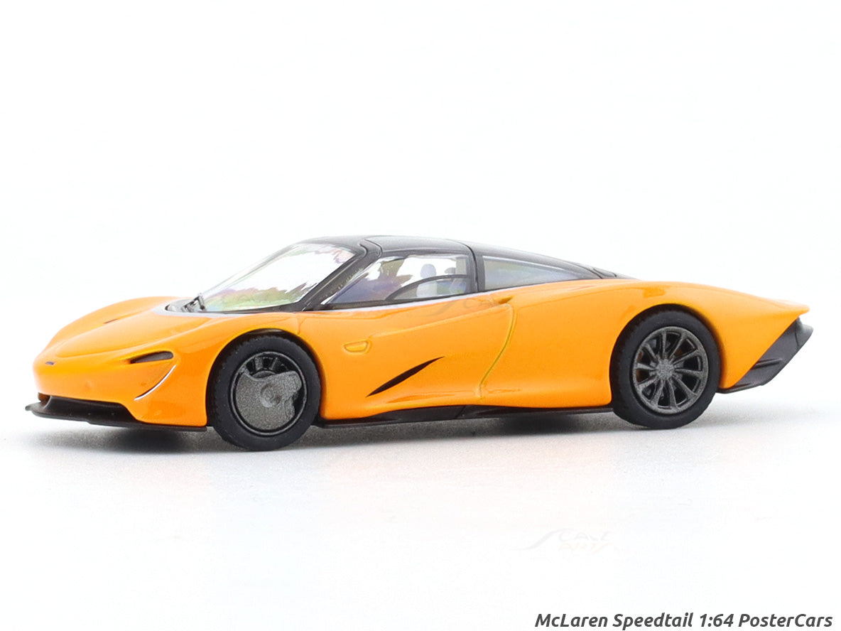 McLaren Speedtail orange 1:64 PosterCars licensed diecast scale model ...
