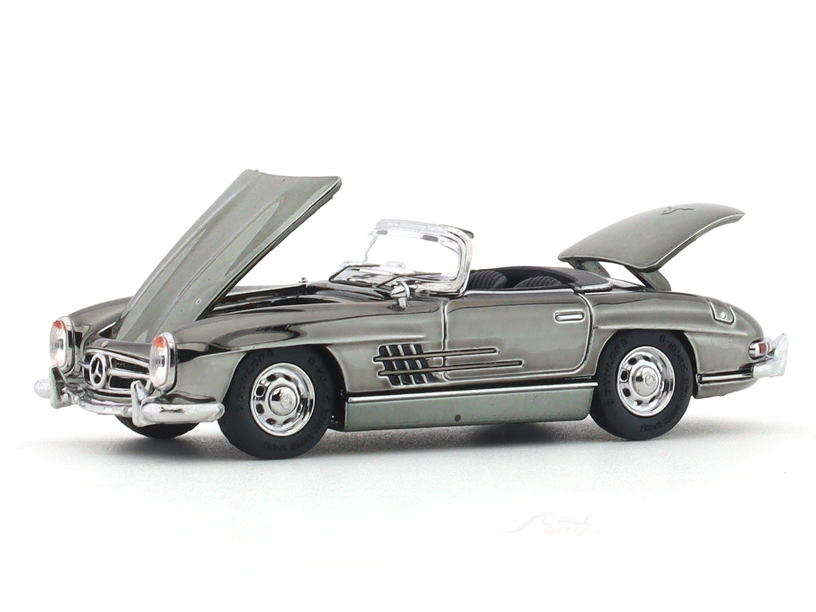 Mercedes-Benz 300SL Roadster black metal 1:64 YS Model diecast scale ...