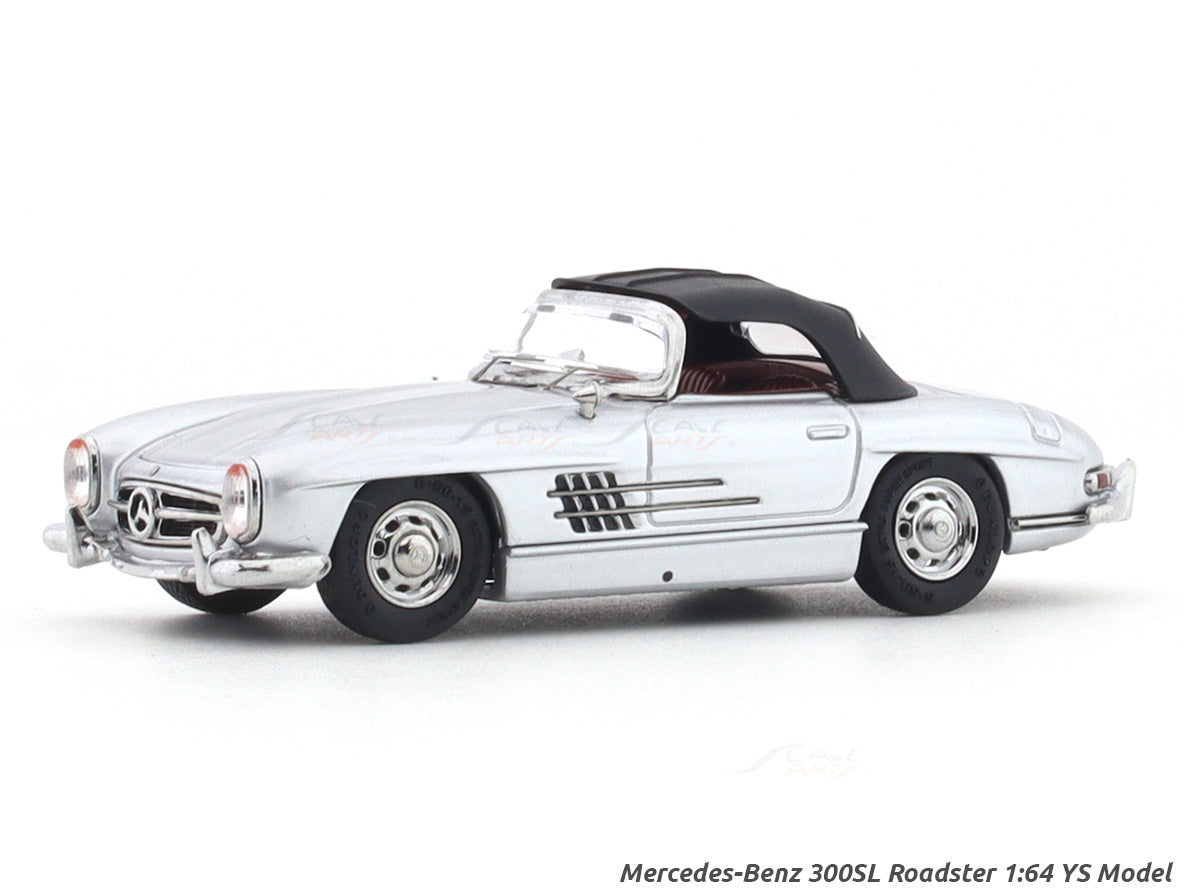 Mercedes-Benz 300SL Roadster silver 1:64 YS Model diecast scale model ...
