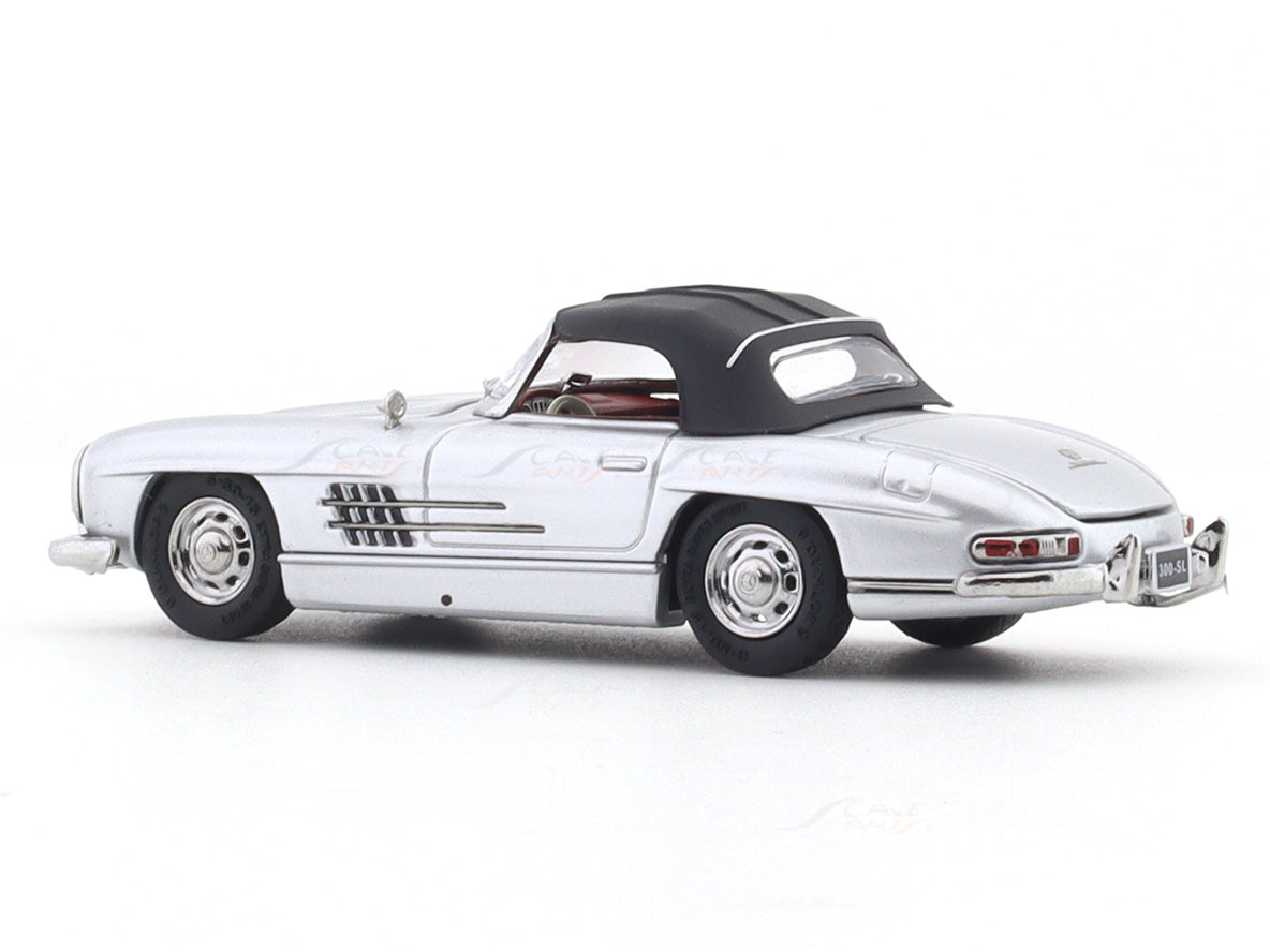 Mercedes-Benz 300SL Roadster silver 1:64 YS Model diecast scale model ...