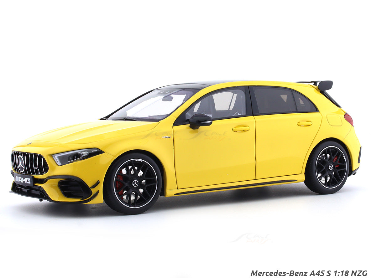 Mercedes-Benz A45 S yellow 1:18 NZG x Kengfai diecast Scale Model ...