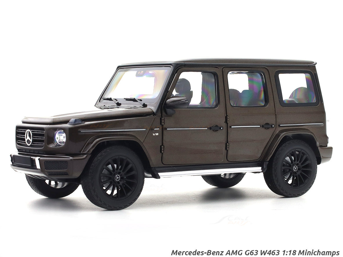 Mercedes-Benz G63 AMG W463 Brown 1:18 Minichamps diecast scale model ...