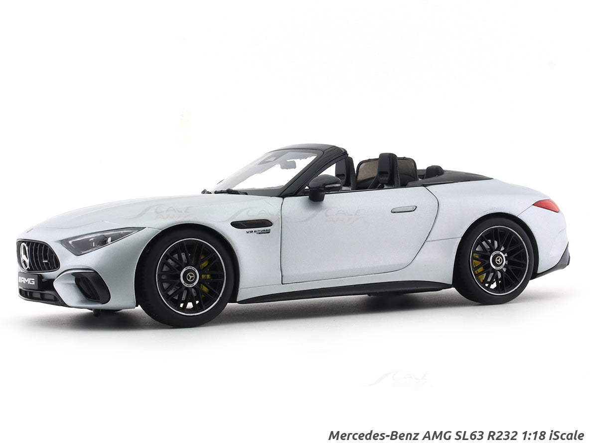Mercedes-Benz AMG SL63 R232 silver 1:18 iScale diecast scale model car ...