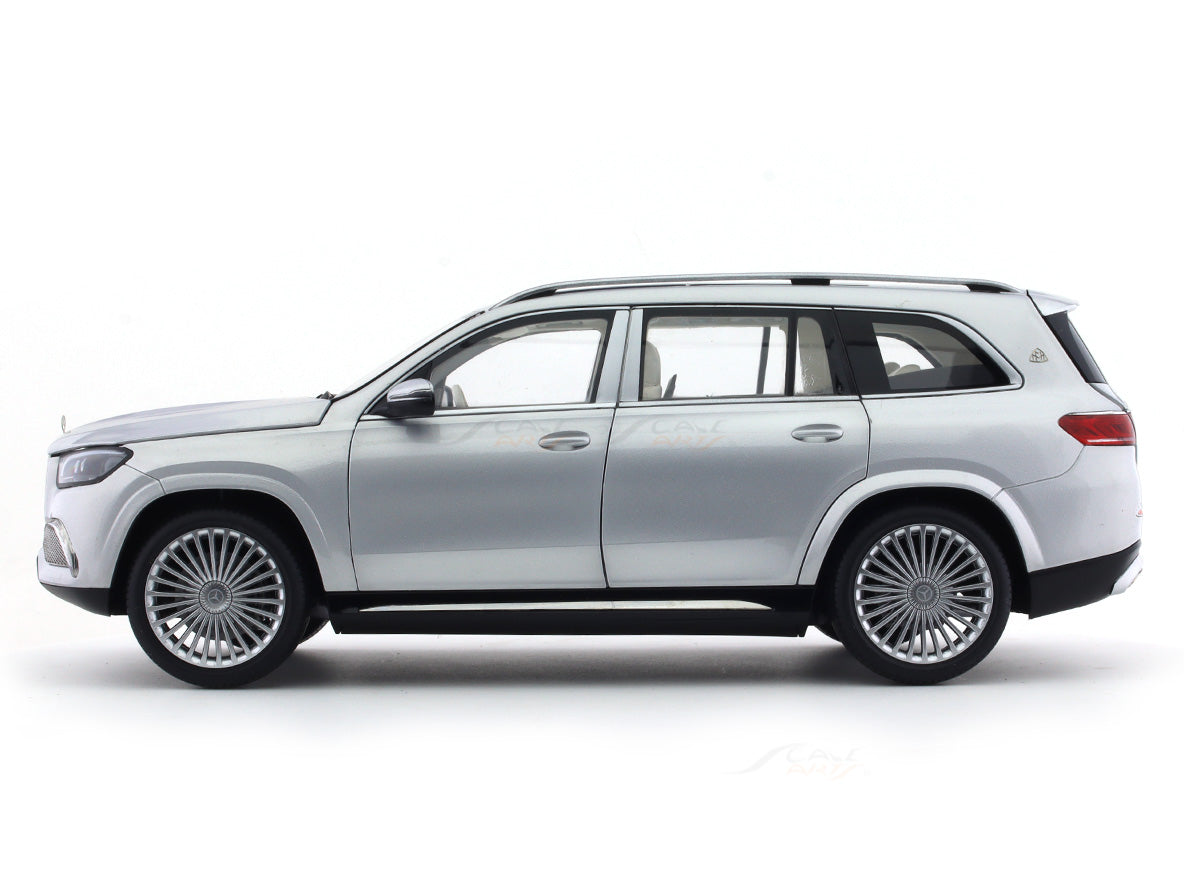Mercedes-Benz Maybach GLS600 X167 silver 1:18 Paragon Models diecast ...