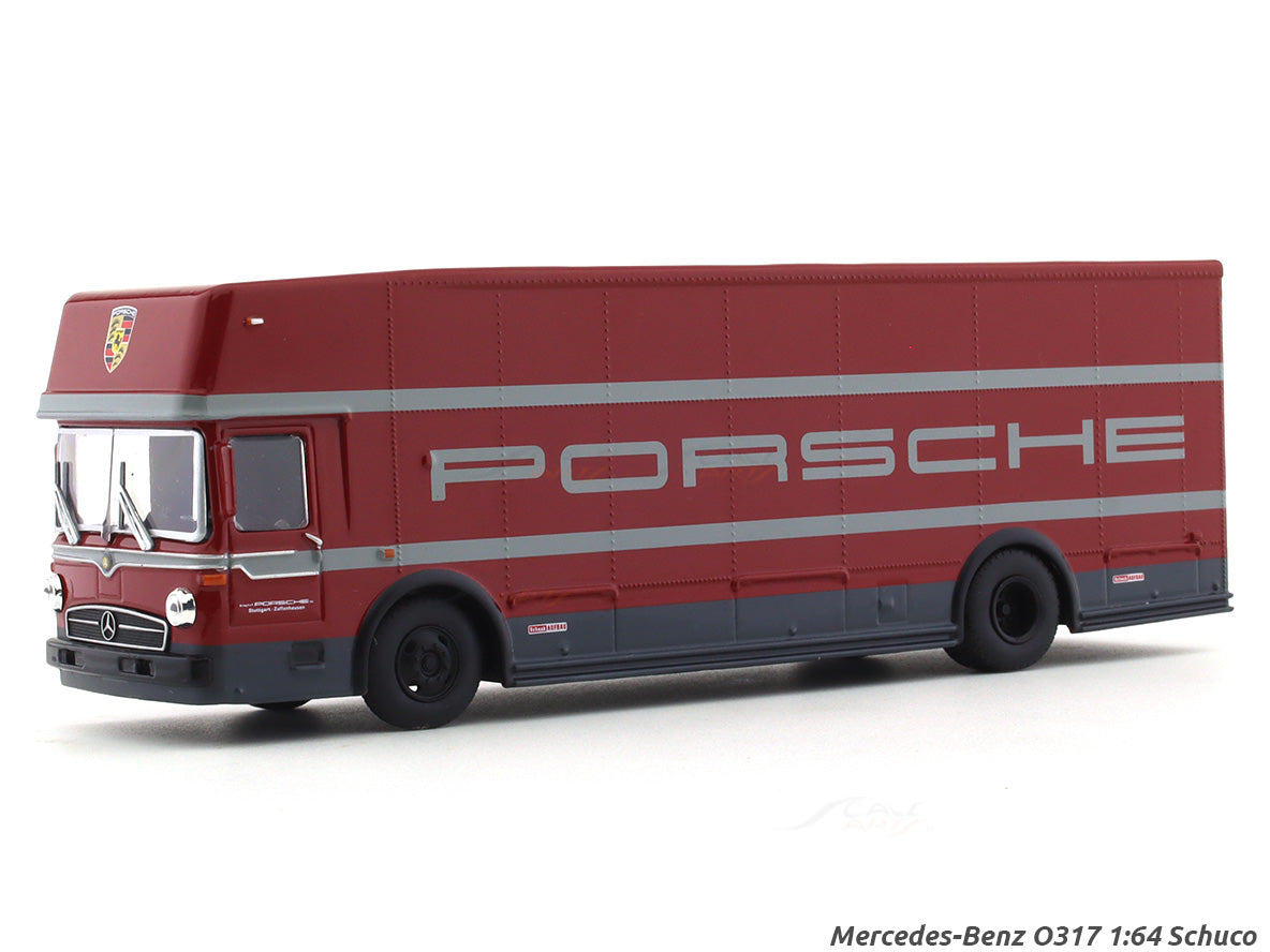 Mercedes-Benz O317 Porsche Transporter 1:64 Schuco diecast scale model ...