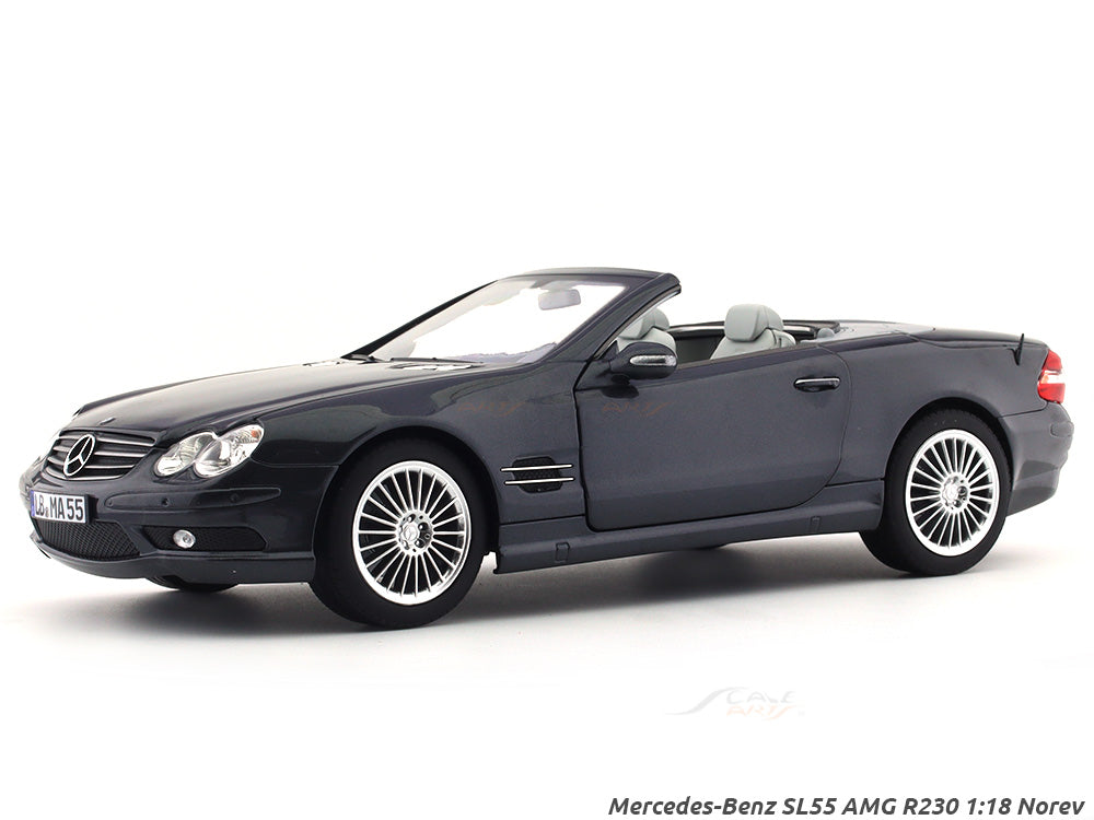 Mercedes-Benz SL55 AMG R230 black 1:18 Norev diecast scale model ...