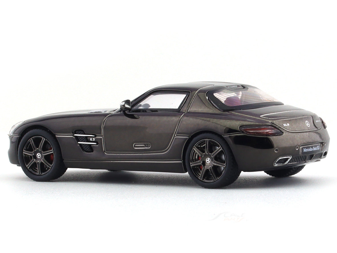 Mercedes-Benz SLS AMG black rims 1:64 TPC diecast scale model car ...