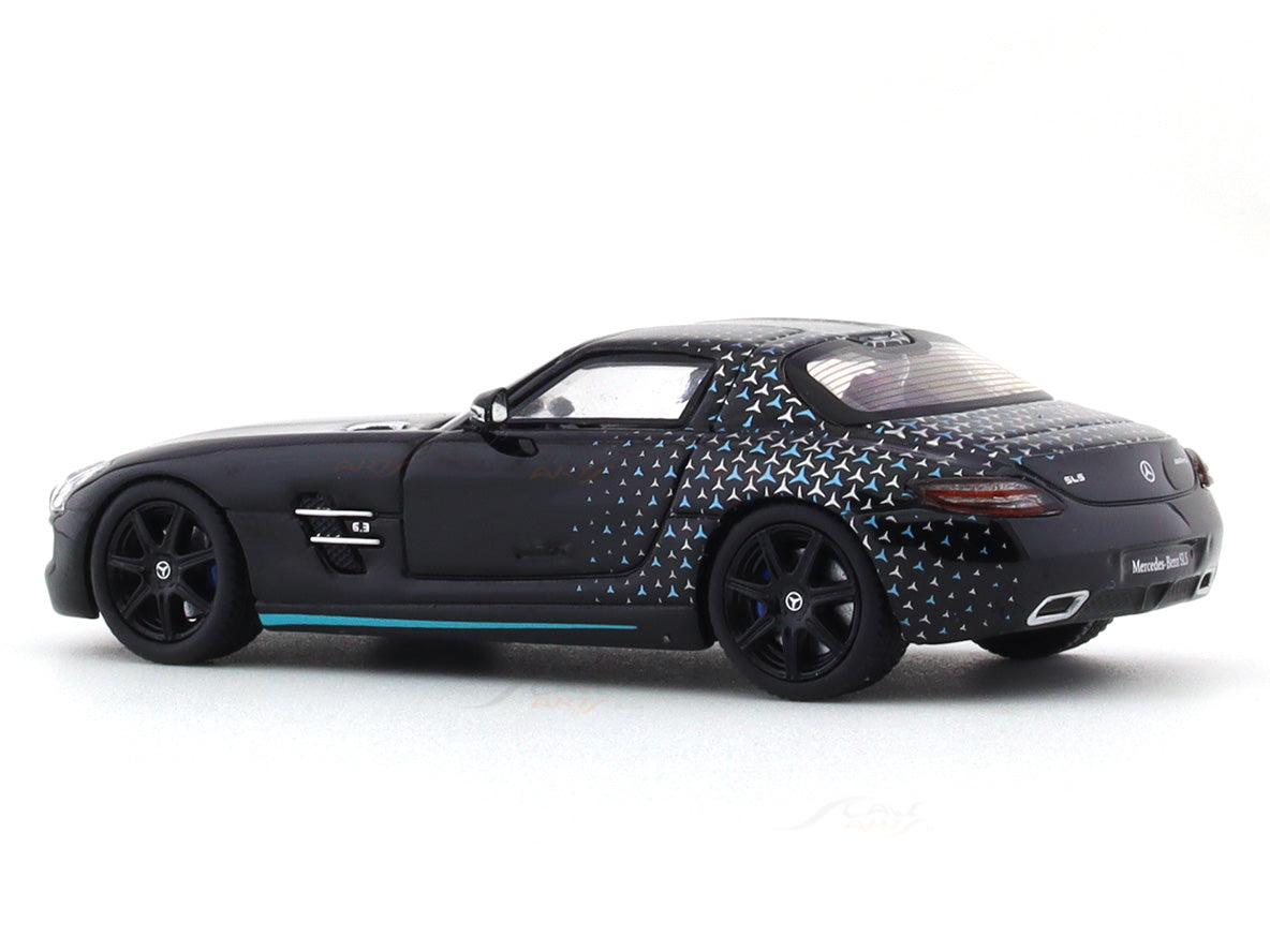 Mercedes-Benz SLS AMG black 1:64 Time Micro diecast scale model car ...