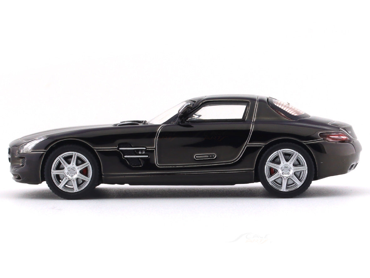 Mercedes-Benz SLS AMG silver rims 1:64 TPC diecast scale model car ...