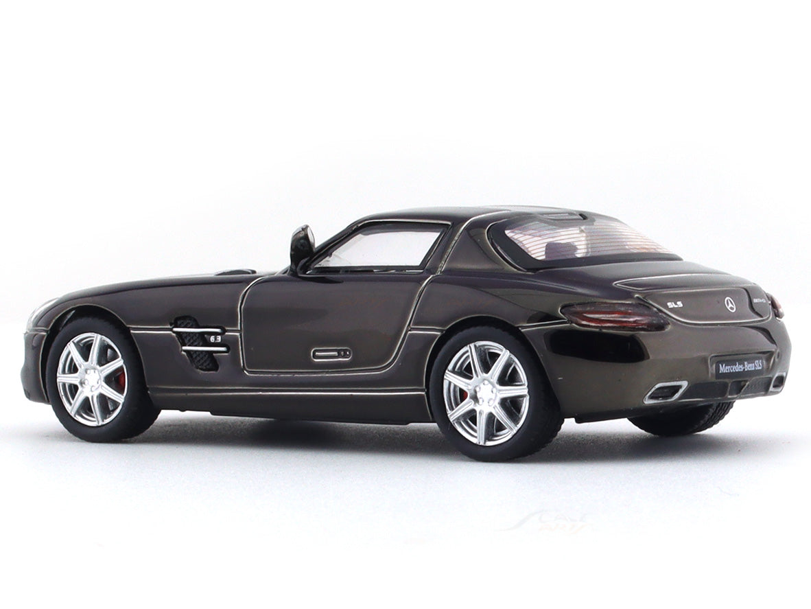 Mercedes-Benz SLS AMG silver rims 1:64 TPC diecast scale model car ...