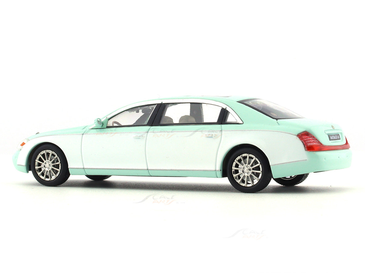 Mercedes-Maybach 62 Blue White 1:64 Stance Hunters diecast scale model ...