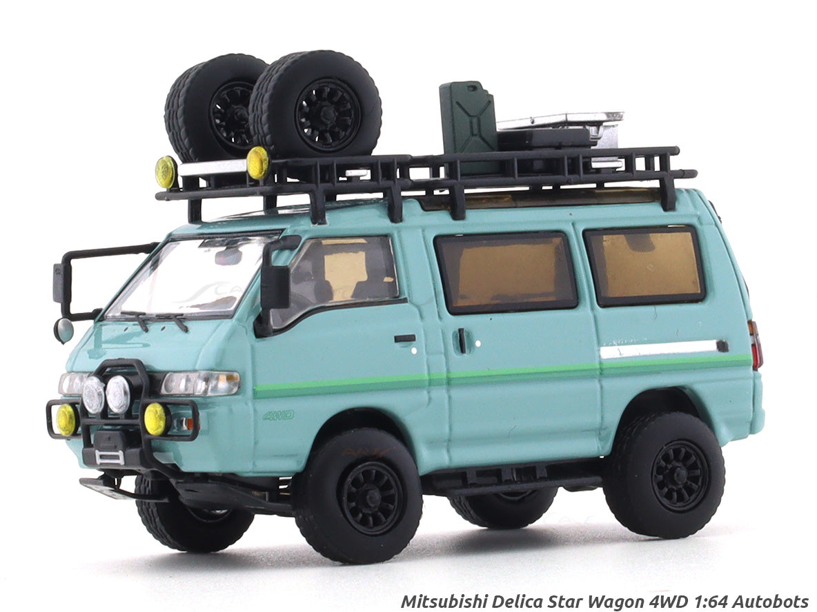 Mitsubishi Delica Star Wagon 4WD blue 1:64 Autobots Model diecast scale ...