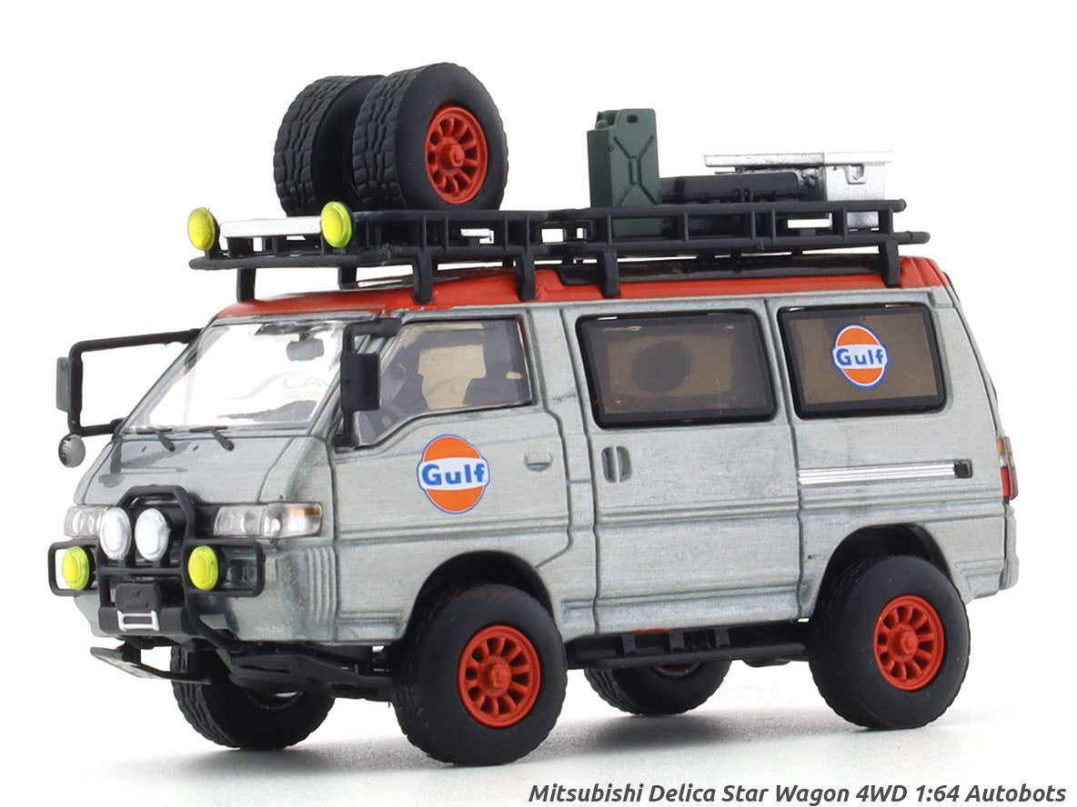 Mitsubishi Delica Star Wagon 4WD Gulf metal 1:64 Autobots Model diecast ...