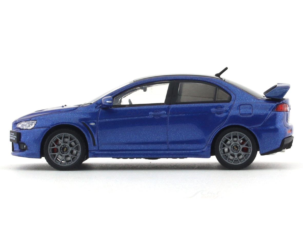 Mitsubishi Lancer Evolution EVO X blue 1:64 HKM diecast scale model ...