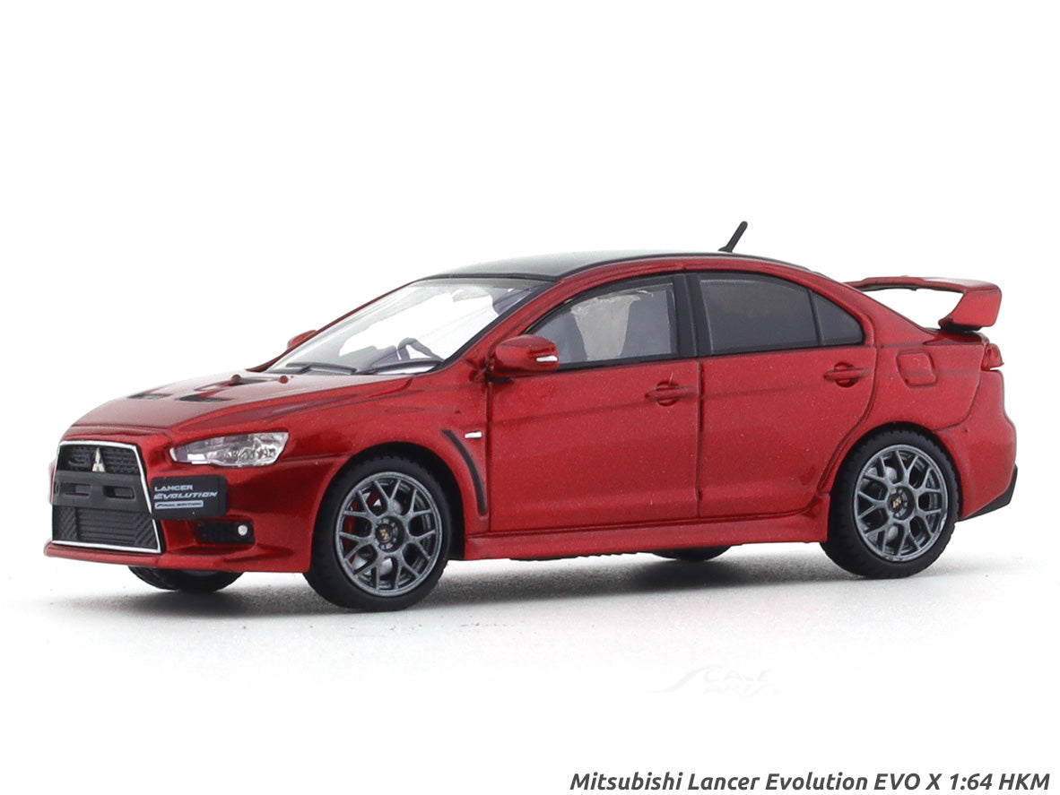 Mitsubishi Lancer Evolution EVO X red 1:64 HKM diecast scale model ...