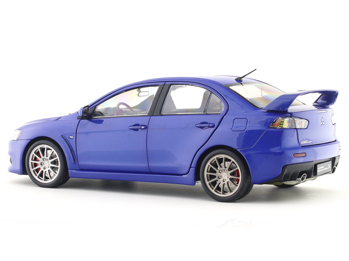 Mitsubishi Lancer Evolution X Blue 1:18 SunStar licensed diecast Scale ...