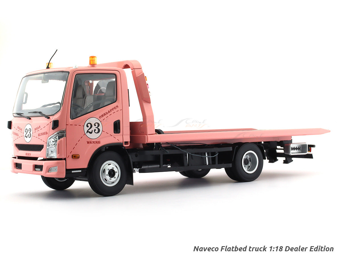 Naveco Flatbed truck Pink Pig 1:18 Dealer Edition diecast scale model ...