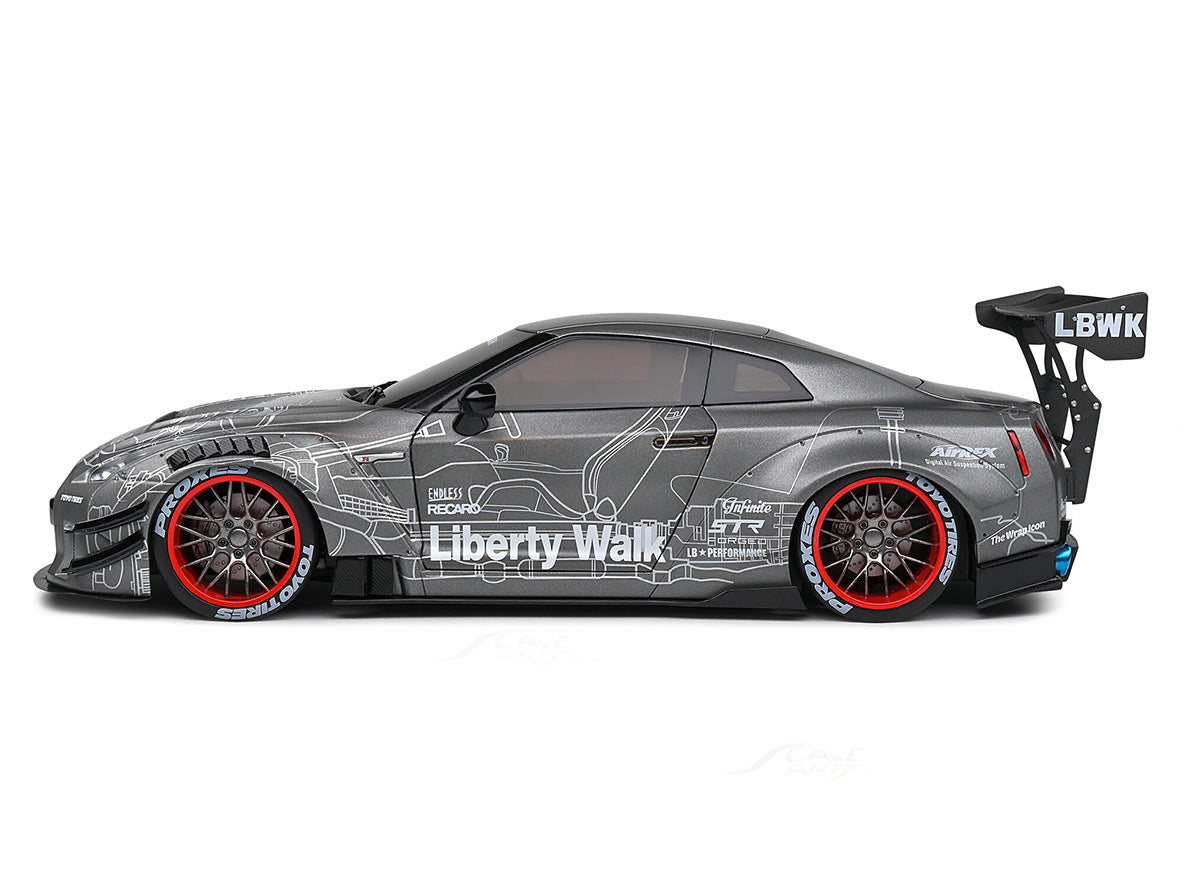 Nissan GT-R Skyline R35 Liberty Walk Body Kit 2.0 1:18 Solido licensed ...