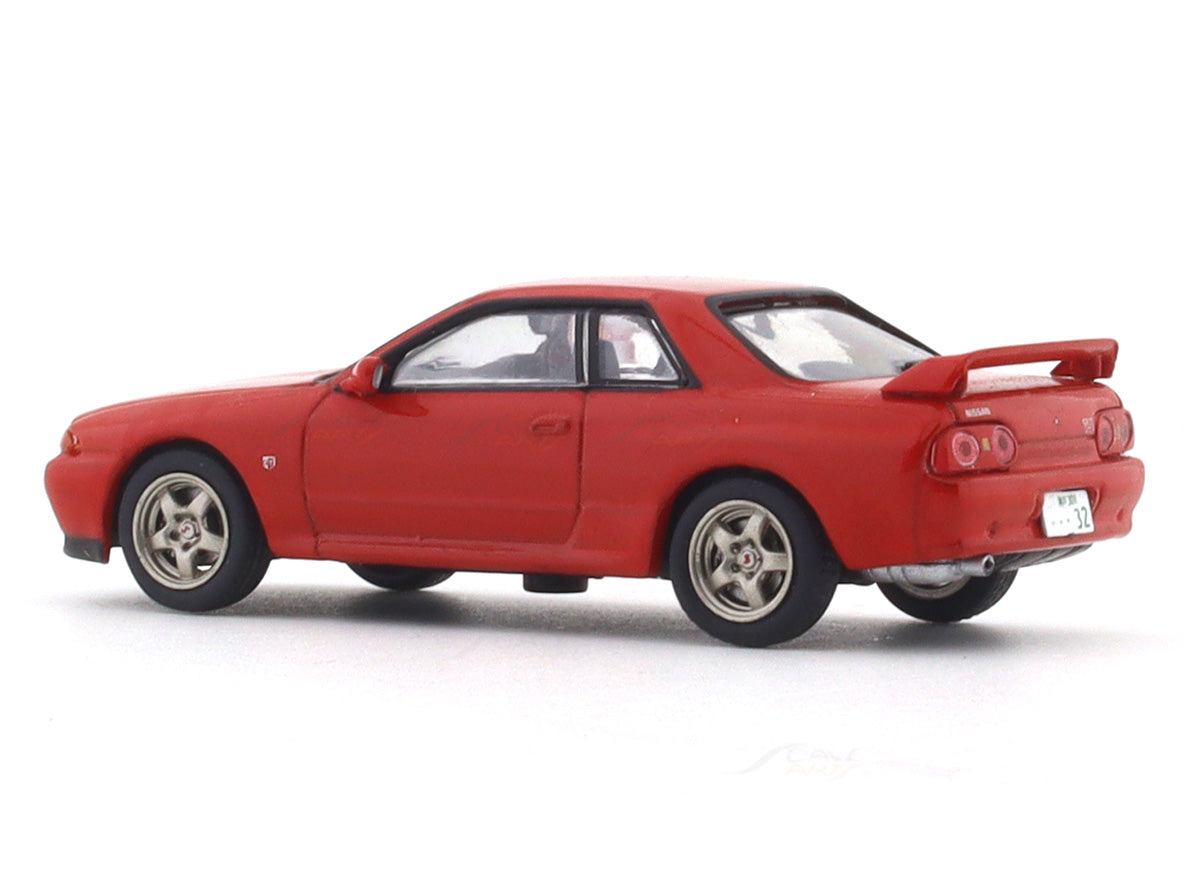 Nissan Skyline GT-R BNR32 red 1:64 Tarmac Works licensed diecast scale ...