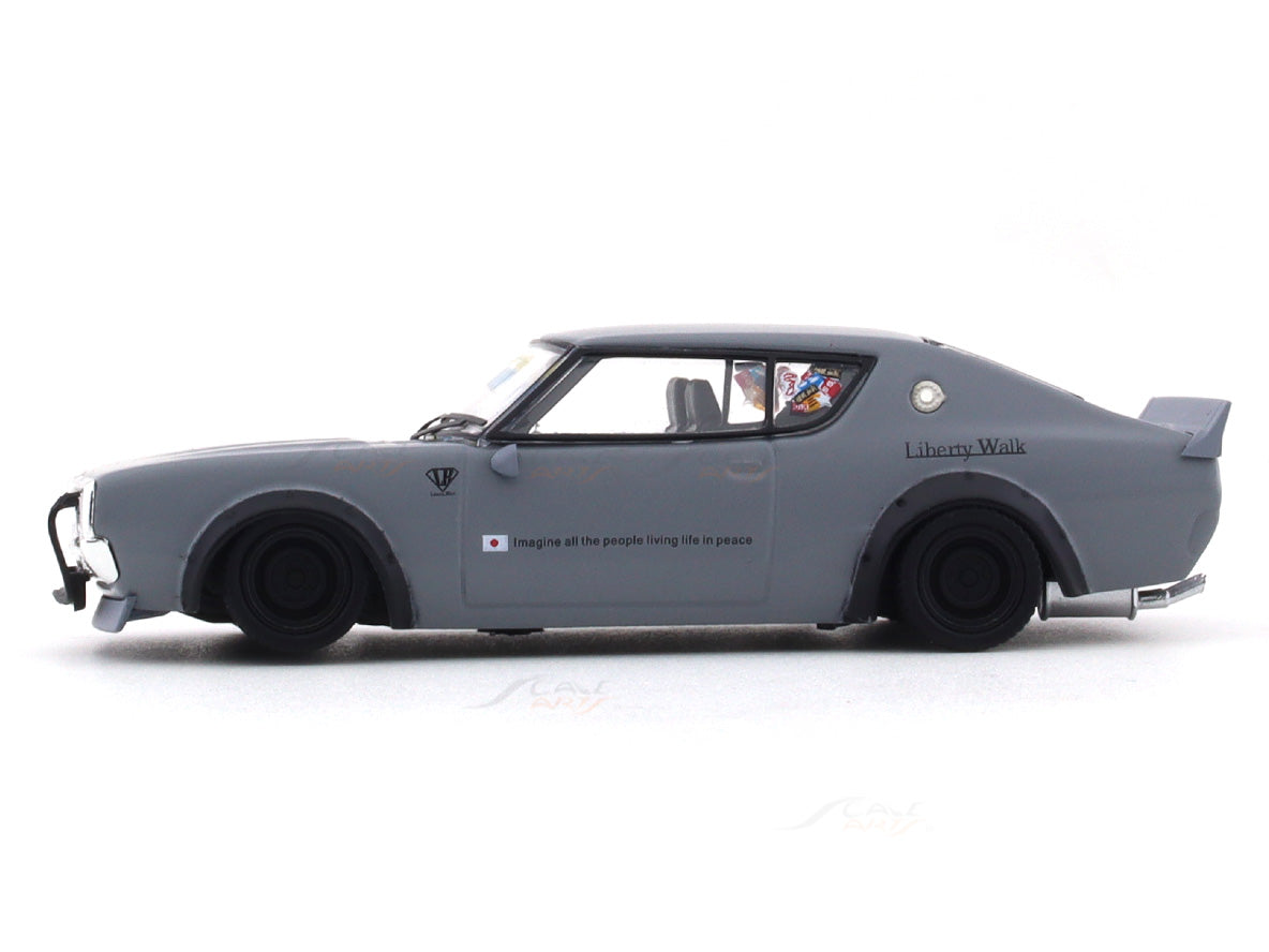 Nissan Skyline GT-R II KPGC110 LB Kenmeri Works matte grey 1:64 Zoom diecast scale model car ...