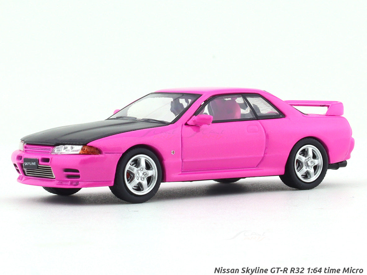 Nissan Skyline GT-R R32 pink 1:64 Time Micro diecast scale model ...