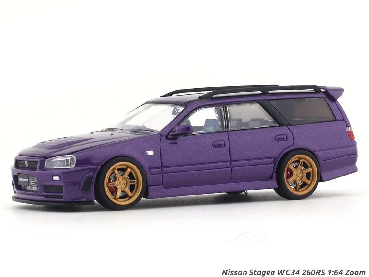 Nissan Stagea WC34 260RS purple 1:64 Zoom diecast scale model ...