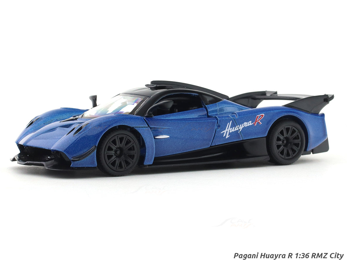 Pagani Huayra R Blue 1:33-42 RMZ City licensed pull back car scale ...
